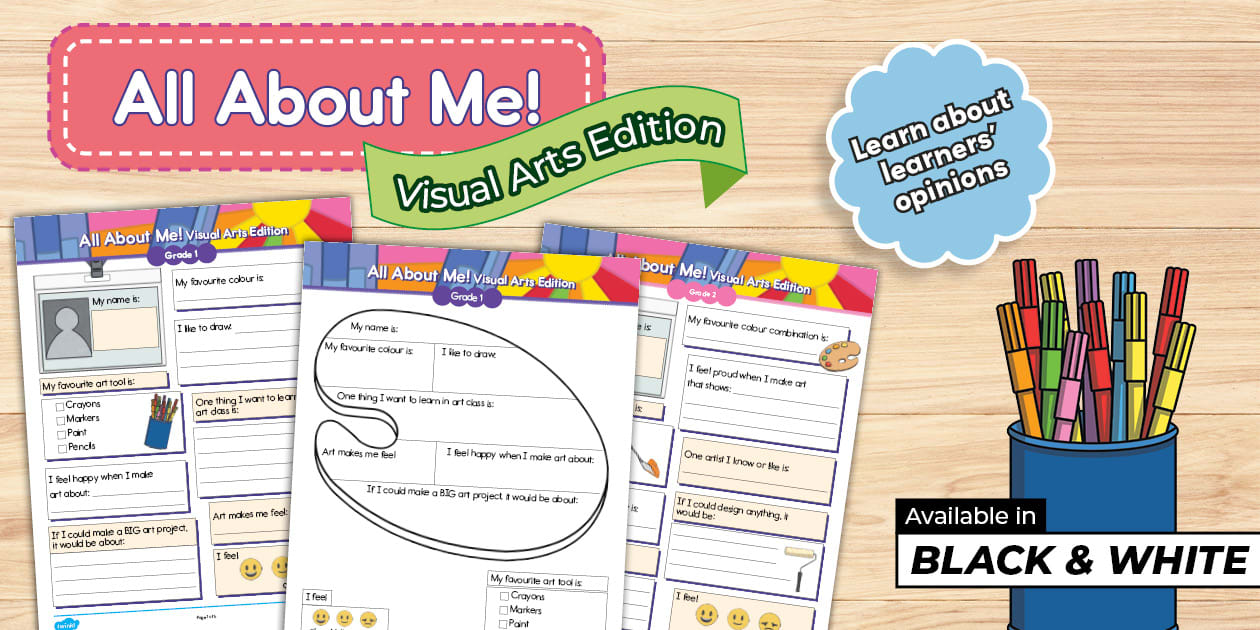 All About Me Visual Arts Activity Sheet (Primary) - Twinkl