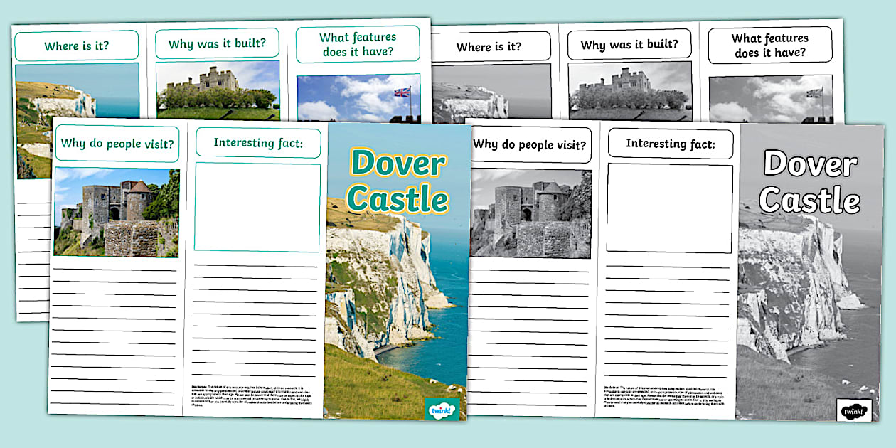 Dover Castle Leaflet Template (Teacher-Made) - Twinkl