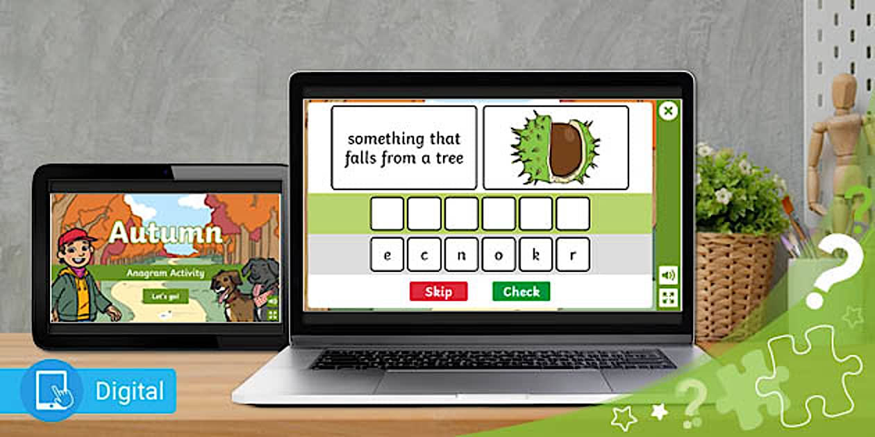 Interactive Autumn-themed Anagram Game | Twinkl Go! - Twinkl