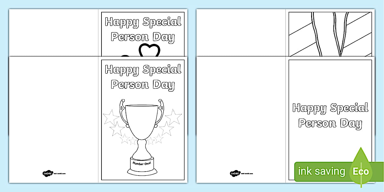 Special Person Day Card (teacher made) - Twinkl