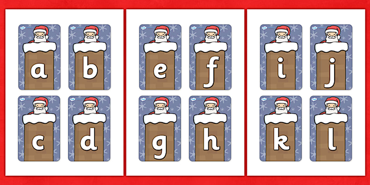 A-Z Santa Flashcards