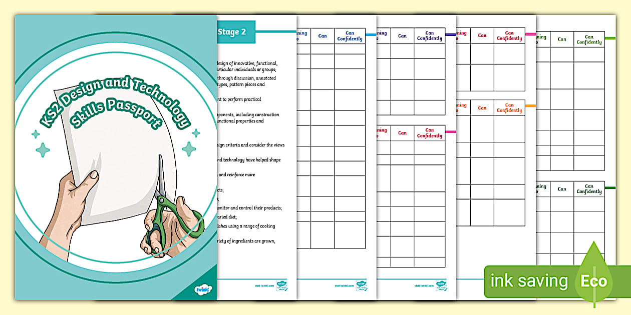KS2 DT Skills Passport (Teacher-Made) - Twinkl
