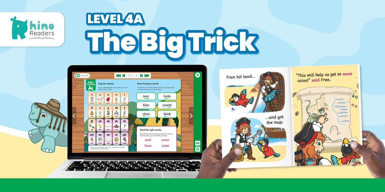 Level 4a Decodable Readers: The Big Trick | Rhino Readers