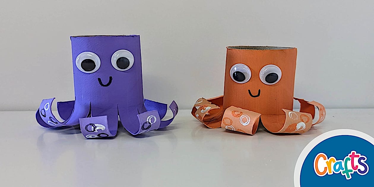 Octopus Cardboard Tube Craft