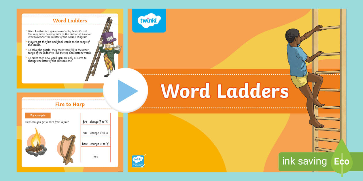 Word Ladders PowerPoint (teacher made) - Twinkl