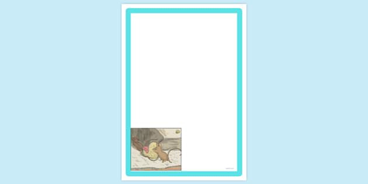 Mice Steal the Cradle Page Border | Page Borders | Twinkl