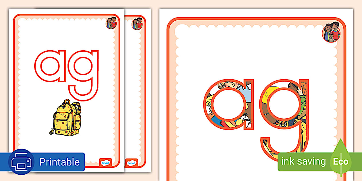 Grade 1 Phonics: -ag Sound Poster (teacher made) - Twinkl