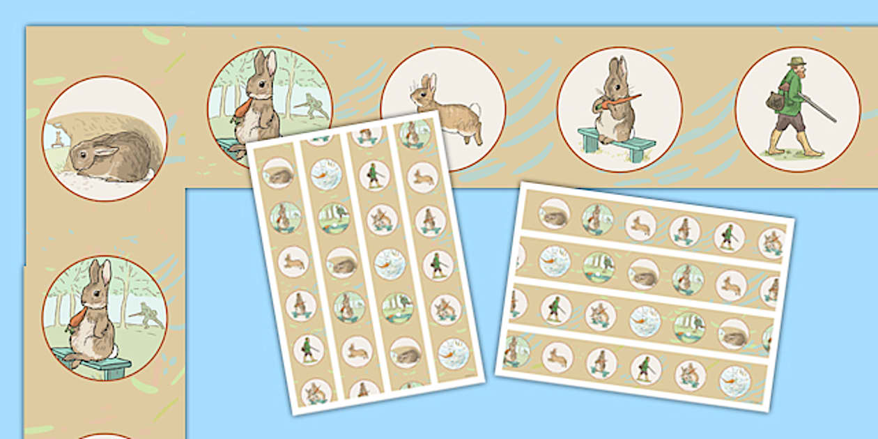 Beatrix Potter - The Story of a Fierce Bad Rabbit Display Borders