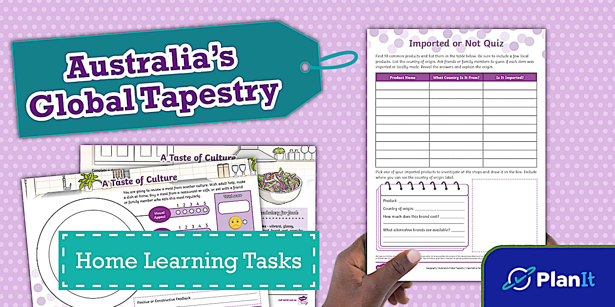 Year 6 HASS Geography Home Learning Tasks (teacher made)