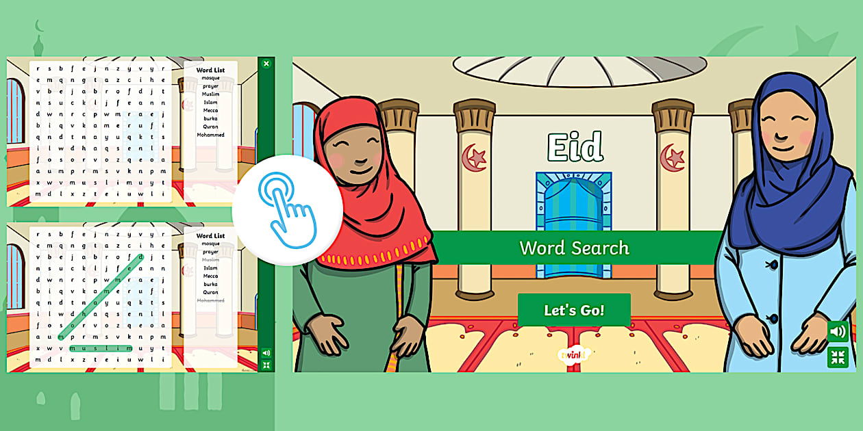Interactive Eid Word Search Activity | Twinkl Go! - Twinkl