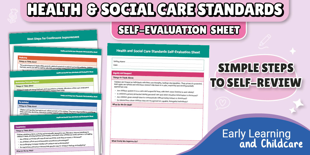Health and Social Care Standards Self-Evaluation Sheet