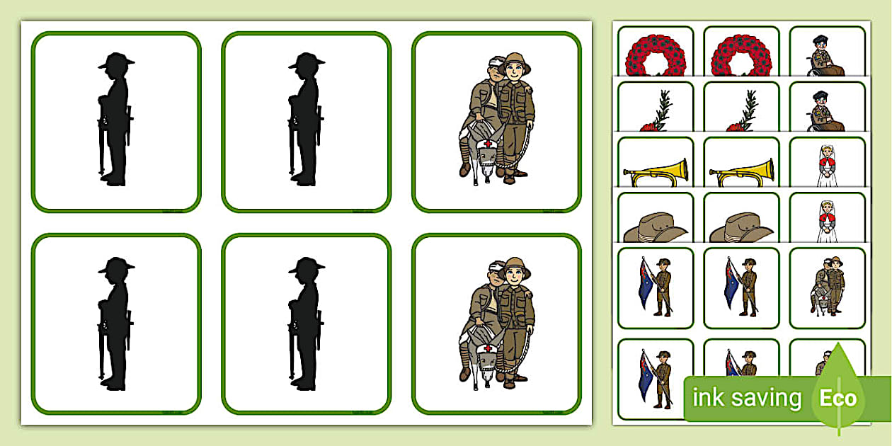 Anzac Day Snap Game (teacher made) - Twinkl