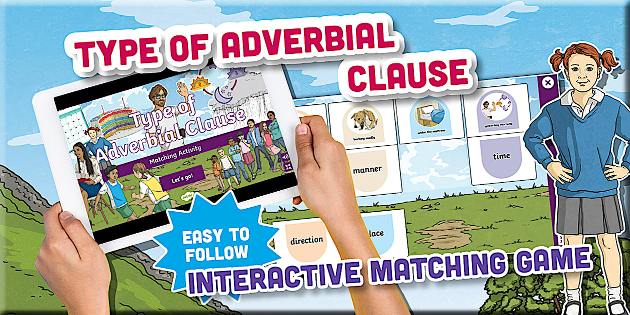 Type of Adverbial Clause Interactive Matching Game