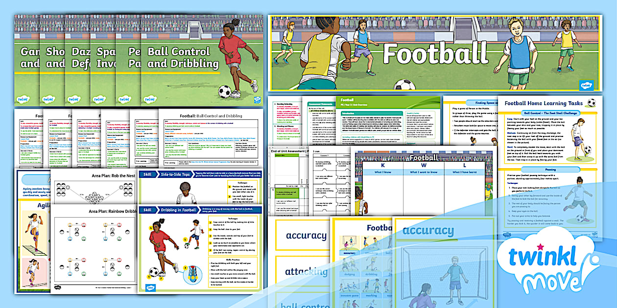 Football Scheme Of Work KS2 Year 3 I Twinkl Move PE Planning