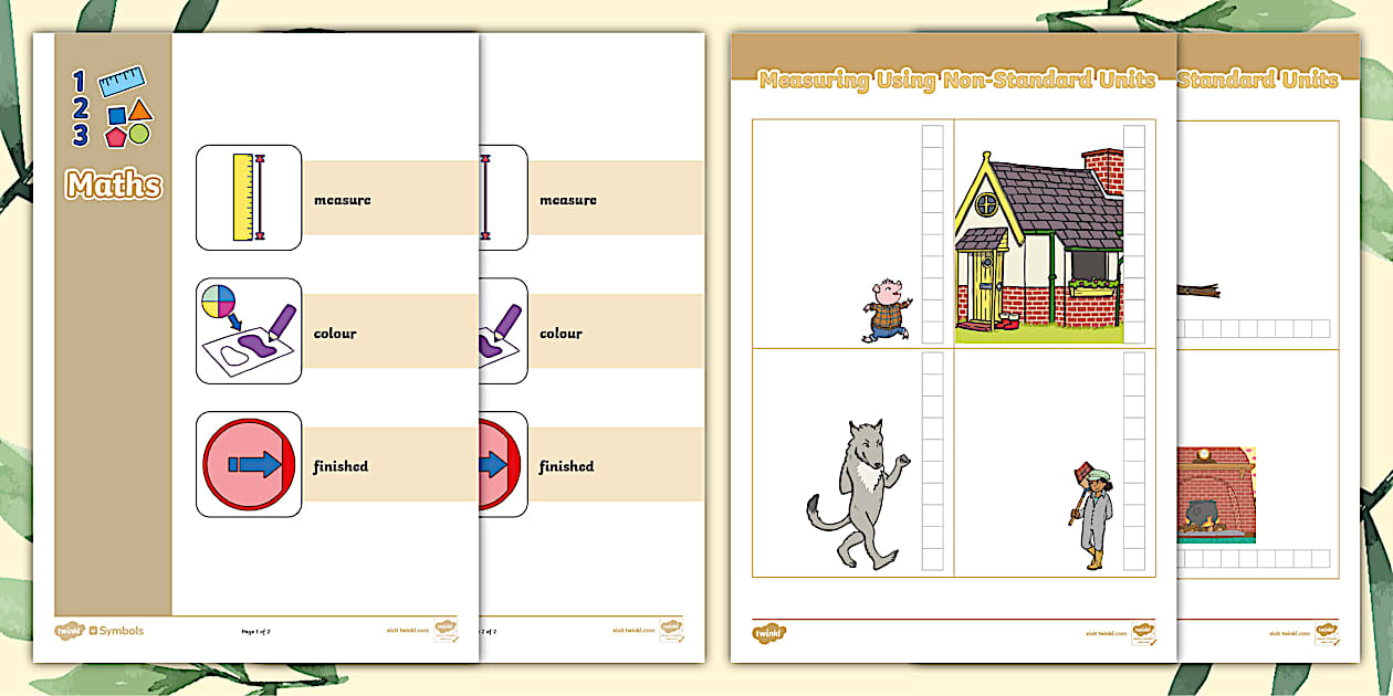 The Three Little Pigs Measuring Using Non-Standard Units