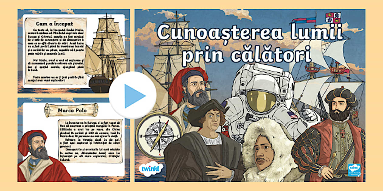 Cunoașterea lumii prin călători – Prezentare PowerPoint