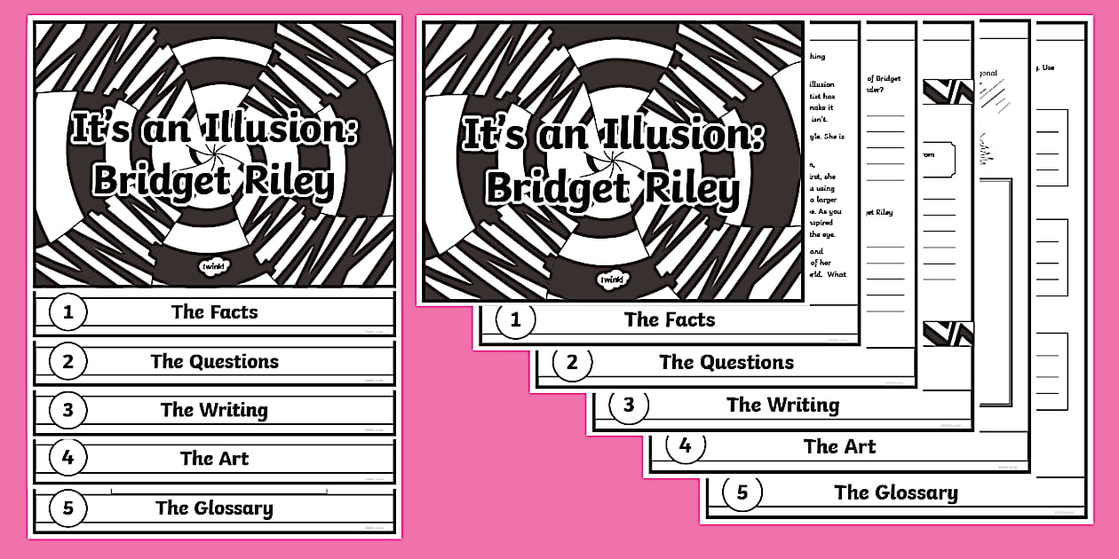 It's an Illusion: Bridget Riley Flipbook for 3rd-5th Grade