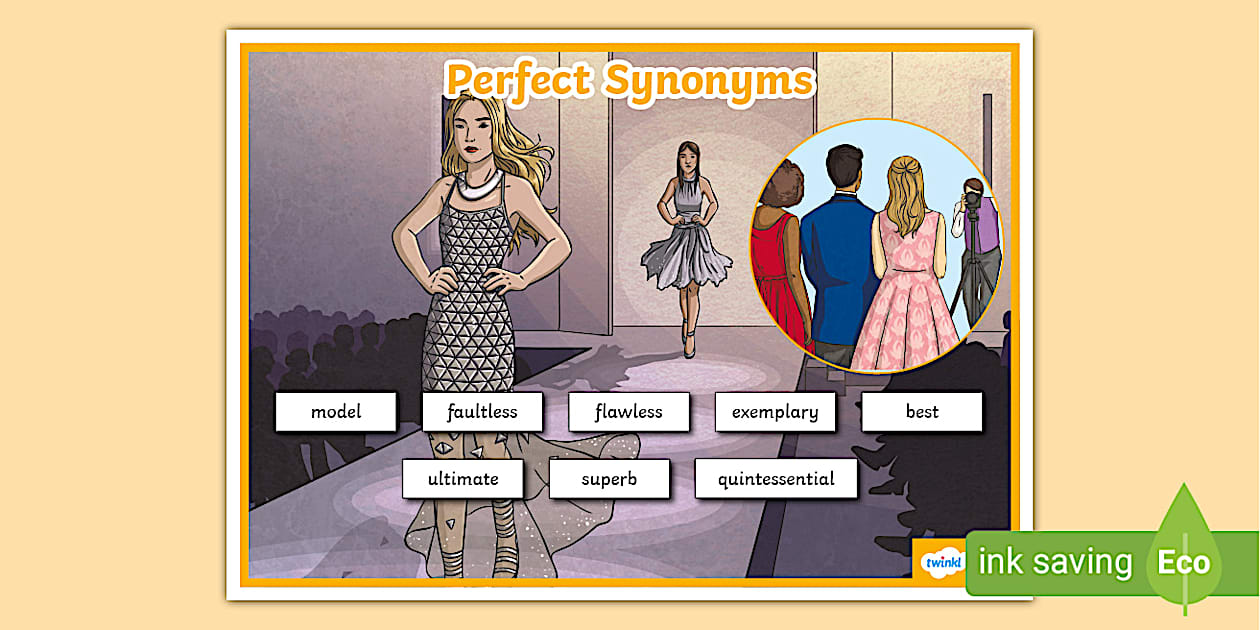 Other Words for Perfect Word Mat (teacher made) - Twinkl