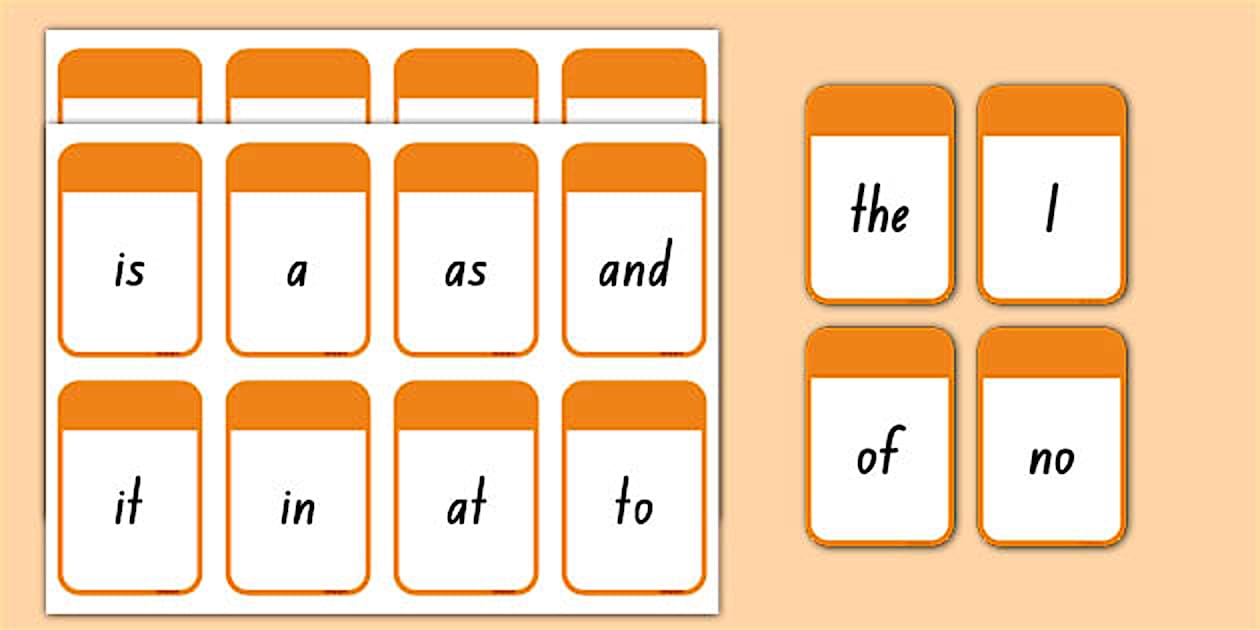 Twinkl Phonics Level 2 - Sight Word Cards and Checklist