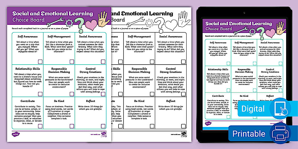 6th Grade Social and Emotional Learning Activities PDF