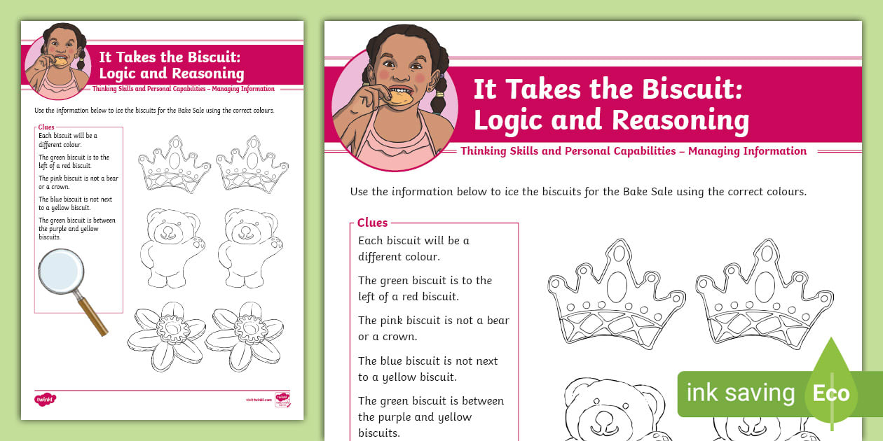 It Takes the Biscuit: Logic and Reasoning Activity Sheet