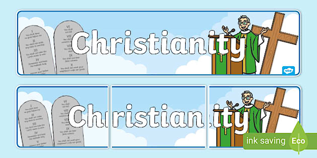 Christian Church Display Banner (teacher made) - Twinkl