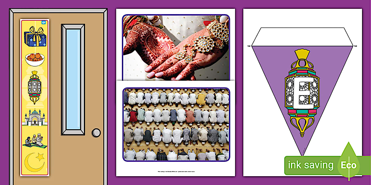 Eid Door Decoration Pack (teacher made) - Twinkl