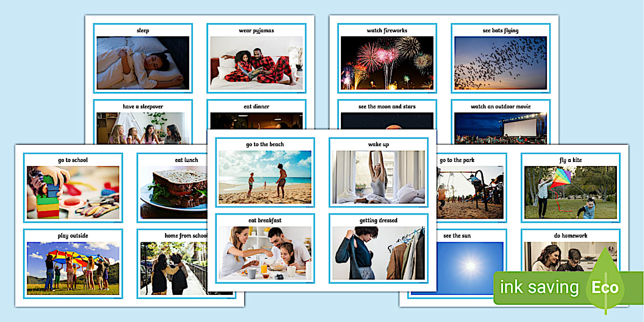 Time of Day Sequencing or Sorting Cards Inclusive Education
