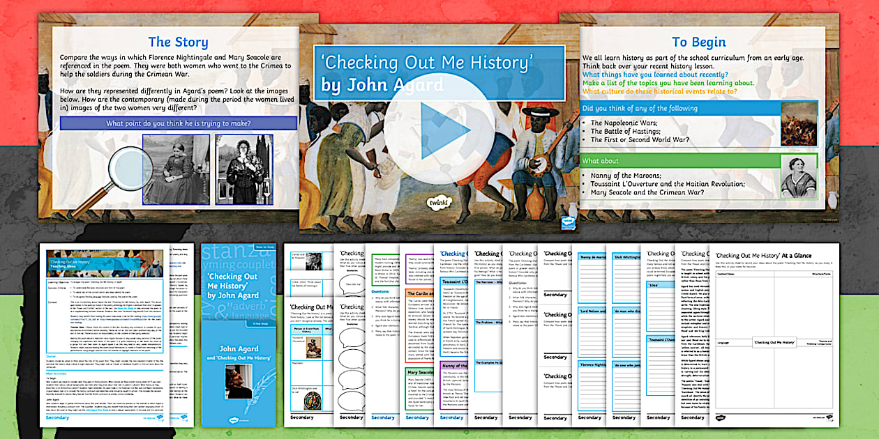 GCSE Introductory Lesson Pack To Support Teaching On 'Checking Out Me ...