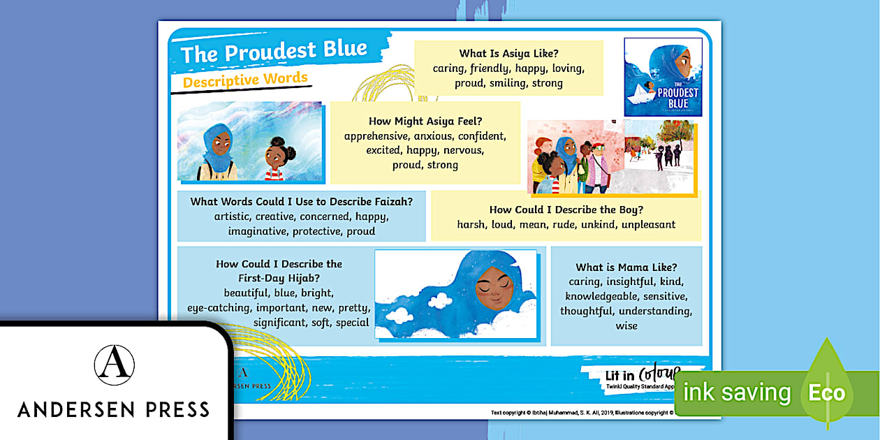 FREE! - The Proudest Blue: Descriptive Word Mat - Primary Resource
