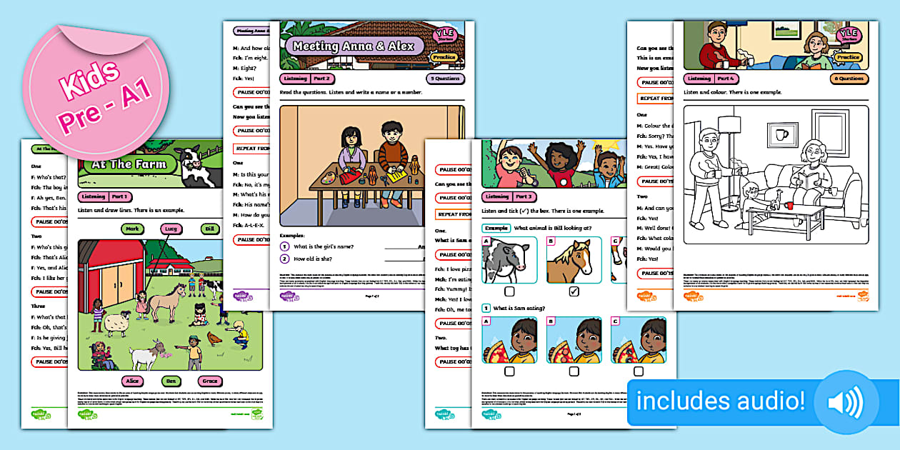 YLE Starters - Listening Practice Test (1) (teacher made)