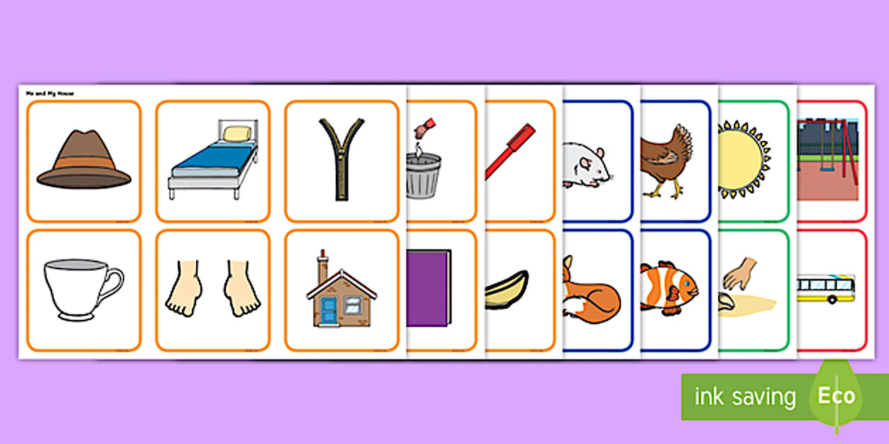 Phonics Level 1 Aspect 7: Oral Blending CVC Nursery Pictures Cards