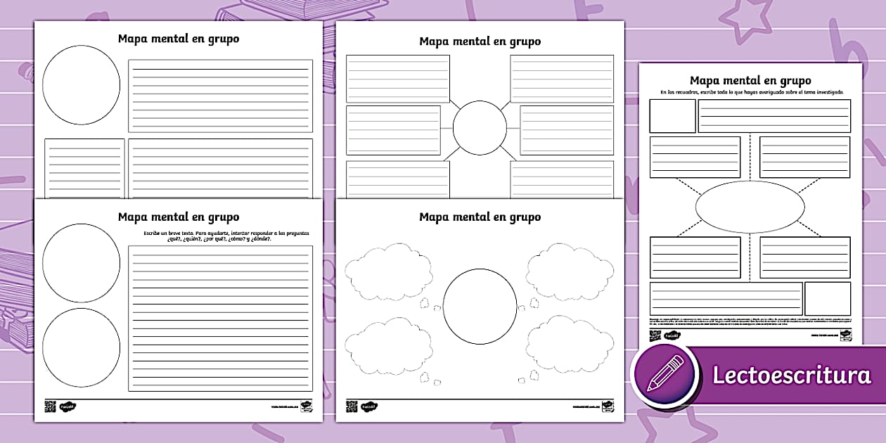 Lectoescritura - mapa mental (teacher made) - Twinkl