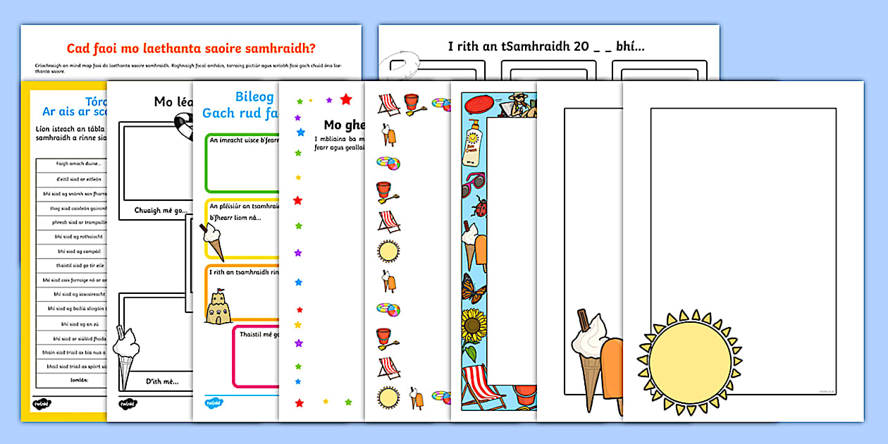 Back to School Class 3 & 4 Activity Pack Gaeilge