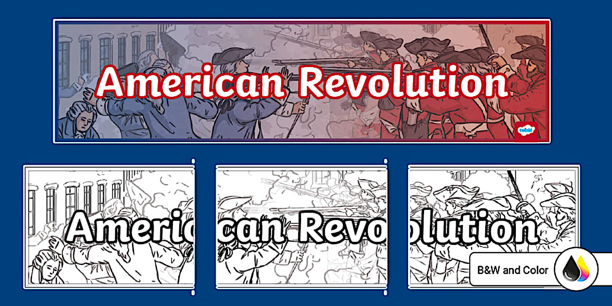 American Revolution Banner (Teacher-Made) - Twinkl
