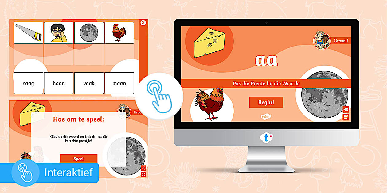 Graad 1 Klanke Aanlynspeletjie aa (Teacher-Made) - Twinkl