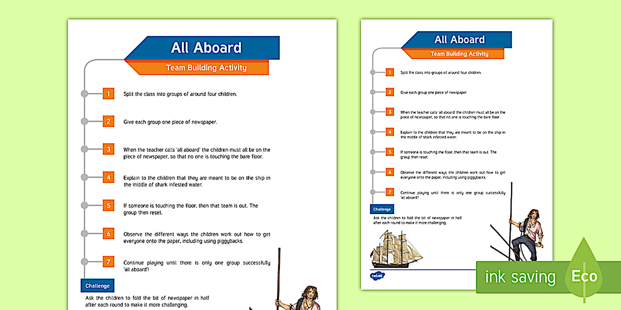 All Aboard Team Building Activity (teacher made) - Twinkl
