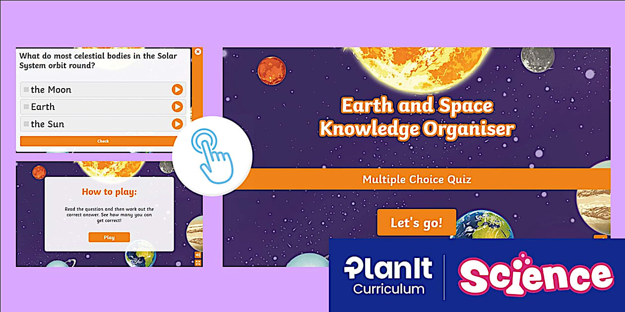 Retrieval Practice: Year 5 Interactive Earth and Space Quiz