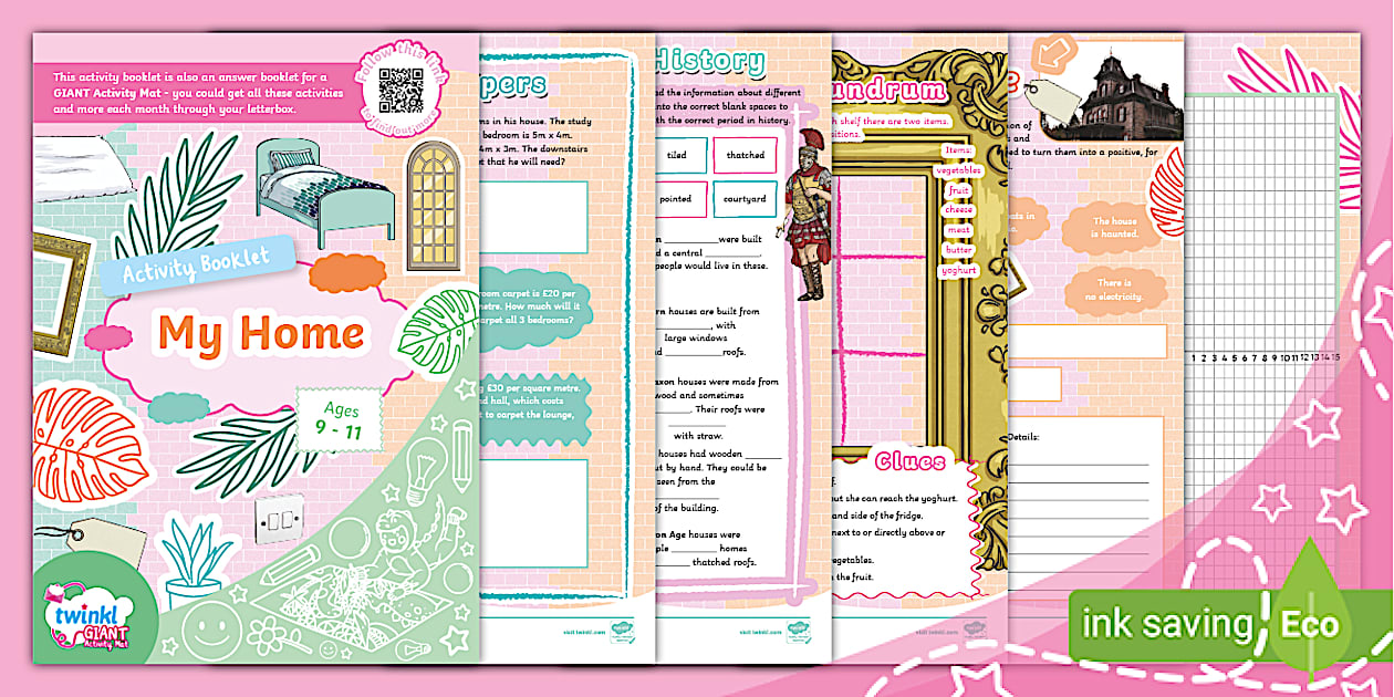 My Home Activity Booklet 9 to 11 years (teacher made)