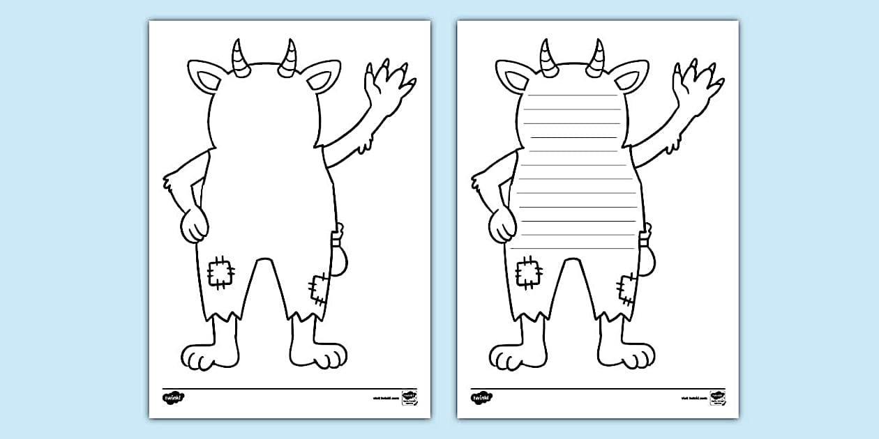 Troll Writing Template (teacher made) - Twinkl