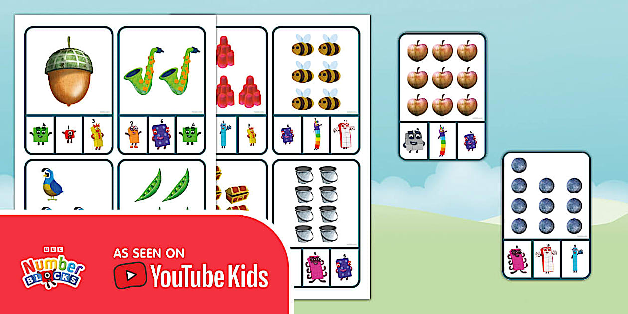 Numberblocks: Peg Matching Activity (teacher made) - Twinkl