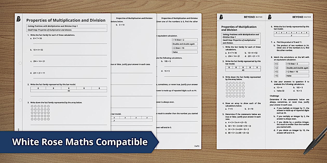 👉 Properties of Multiplication and Division - Twinkl