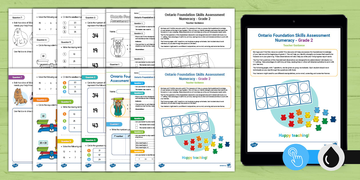 Ontario Foundation Skills Assessment Numeracy Grade 2