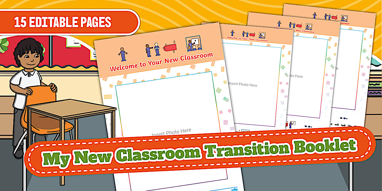 Twinkl Symbols: My New Classroom Transition Booklet