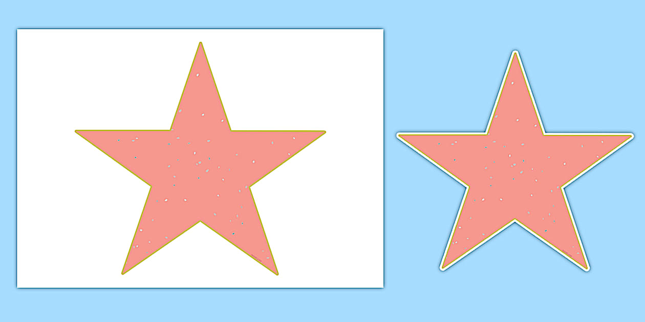 Hollywood Walk of Fame Editable Stars Cut-Outs - Twinkl