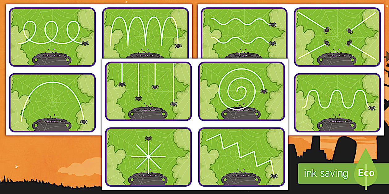 EYFS Halloween Activities- Spider Pattern Cards - Twinkl