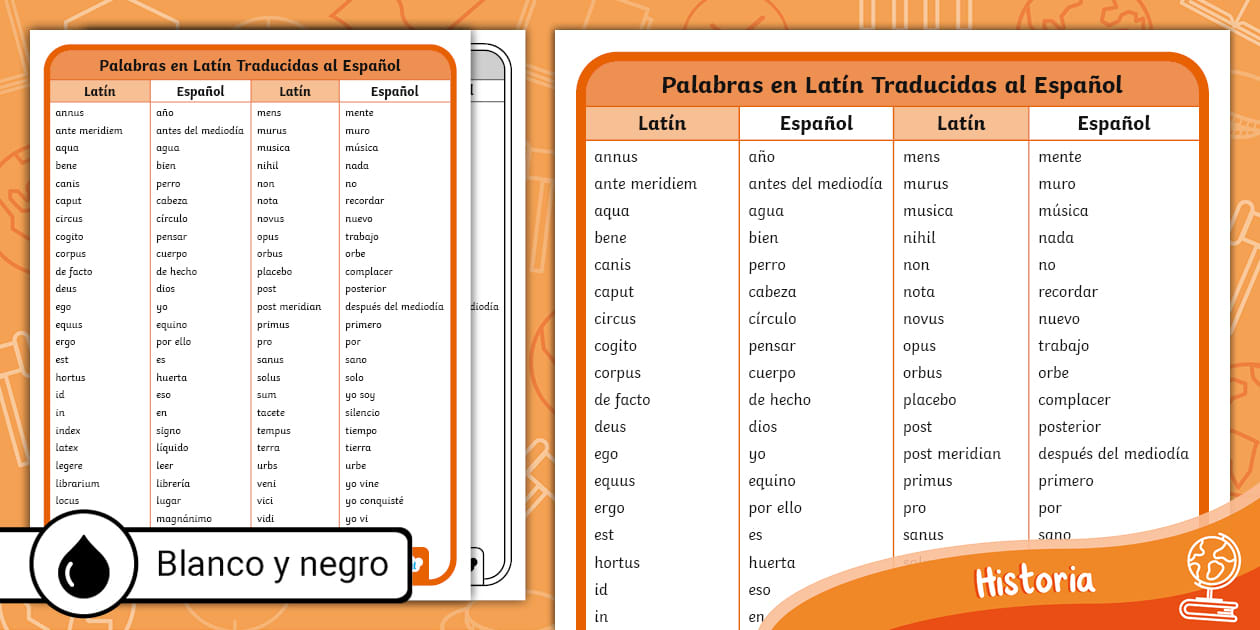 Ficha Informativa | Alfabeto Latino | Historia Universal