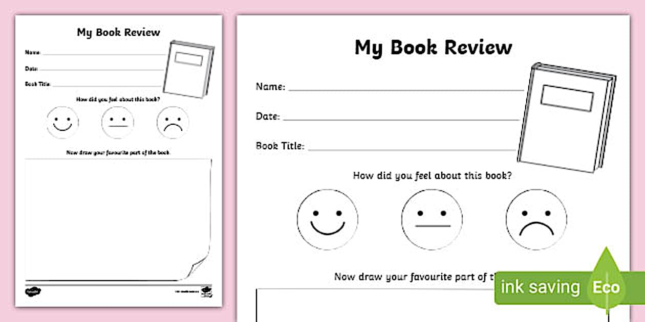 Book Review Template | Book Review Worksheet | Reading
