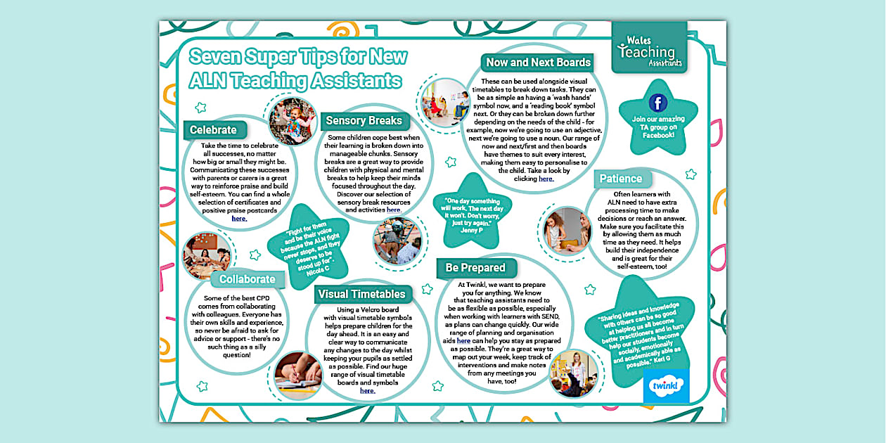 Wales TA: Seven Super Tips for New ALN Teaching Assistants