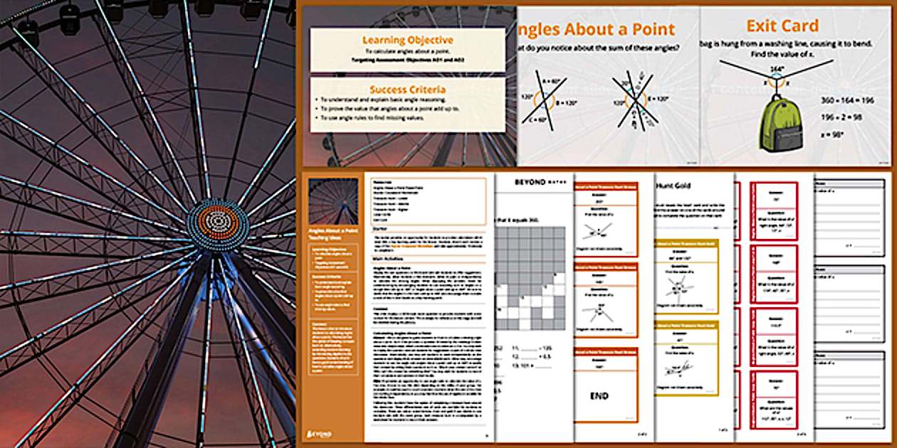 👉 Angles About a Point Lesson Pack | KS3 Maths | Beyond